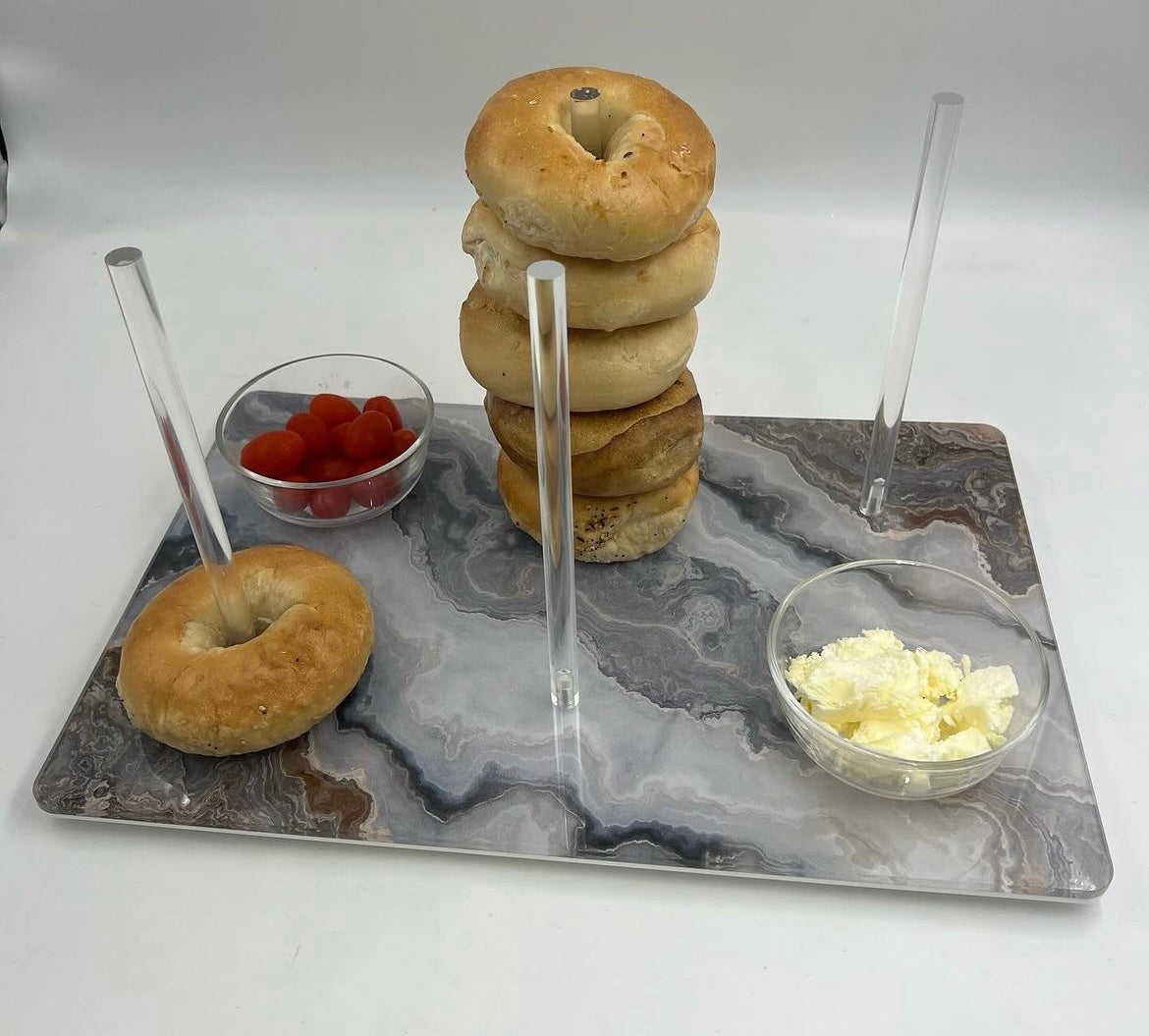 Acrylic Bagel Board-many patterns available – The Tempting Table