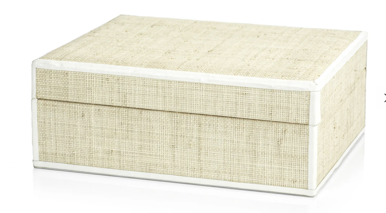Atelier Natural Fiber Raffia Box with Leather Trim – The Tempting Table