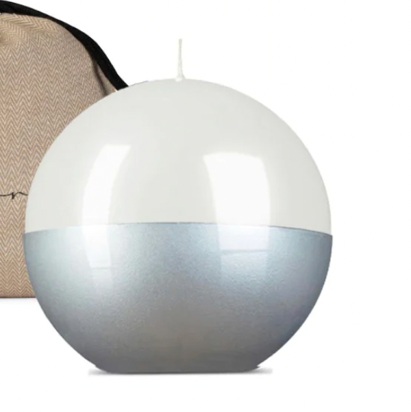 6" Two Tone Ball Candle – The Tempting Table